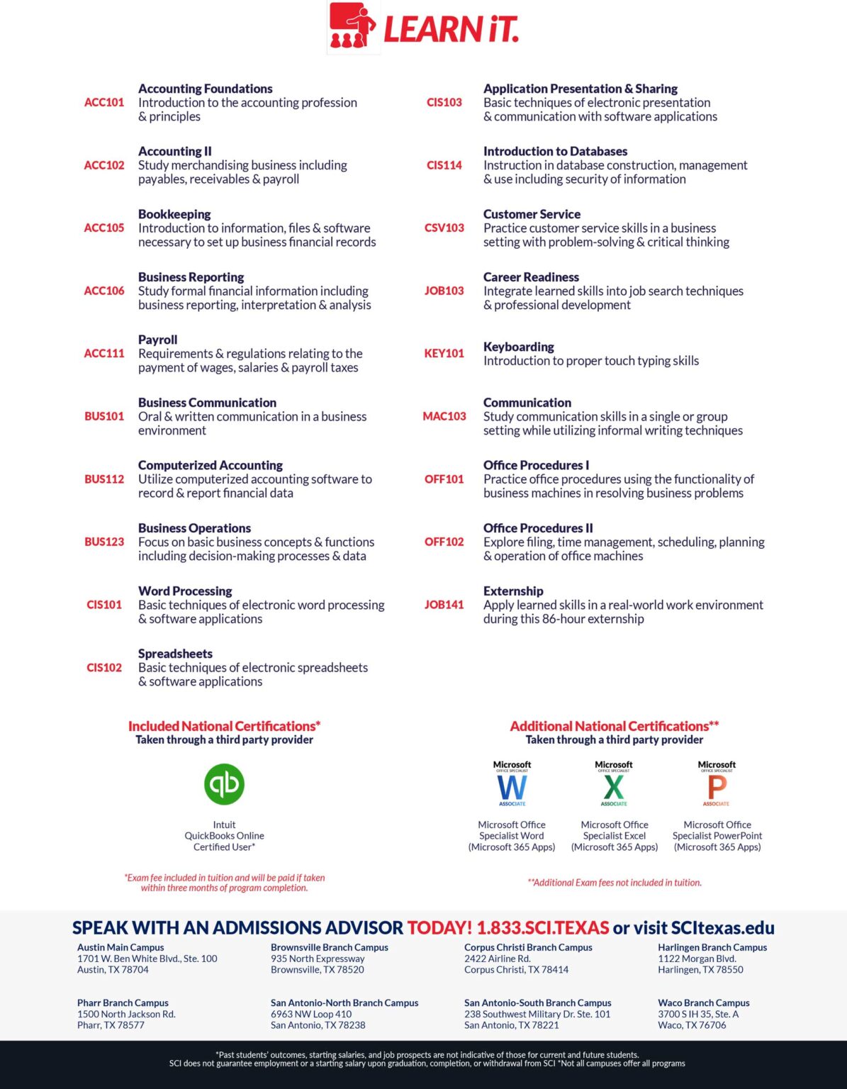 Business Accounting Specialist Slick - SCI