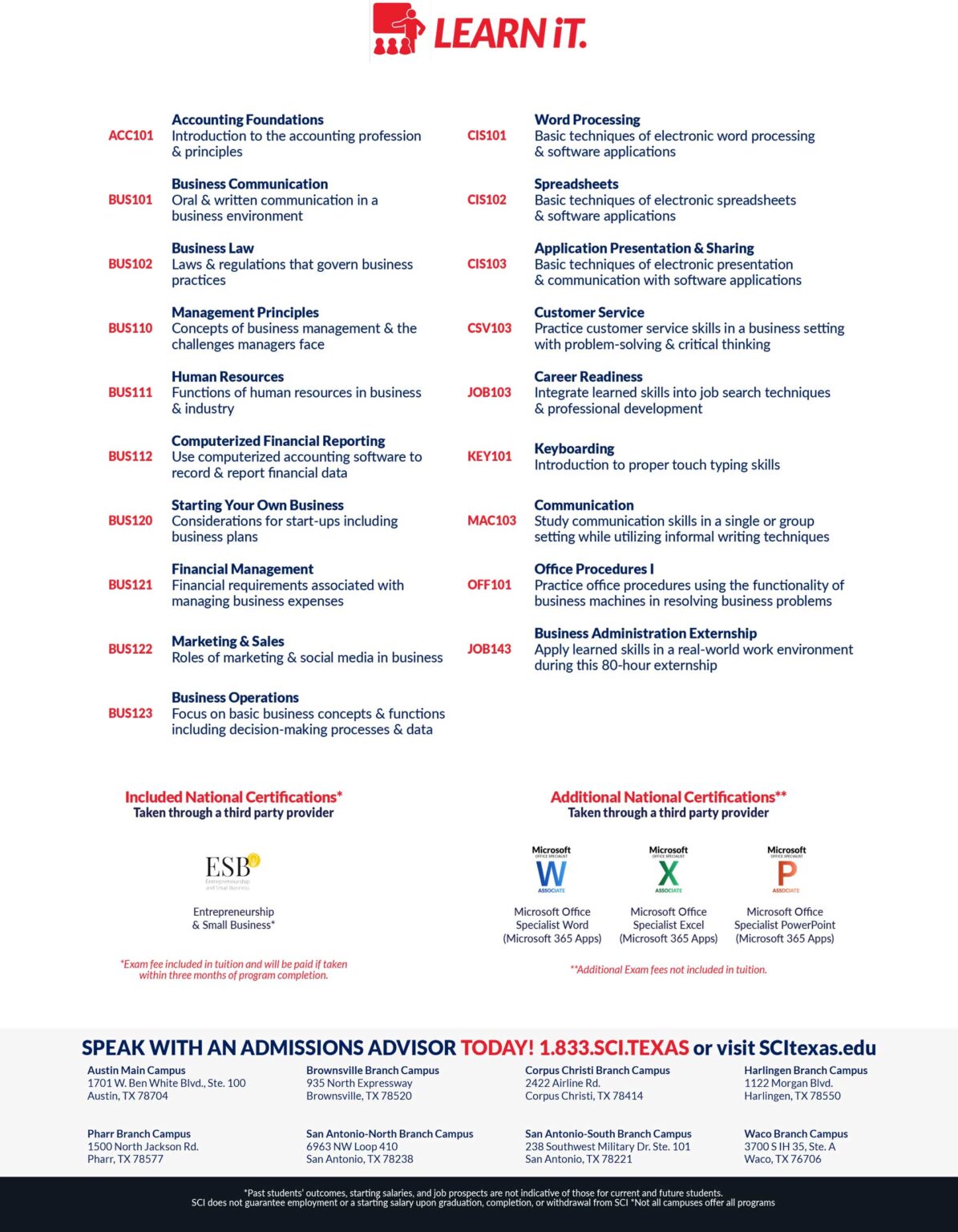 Business Administration Slick - SCI