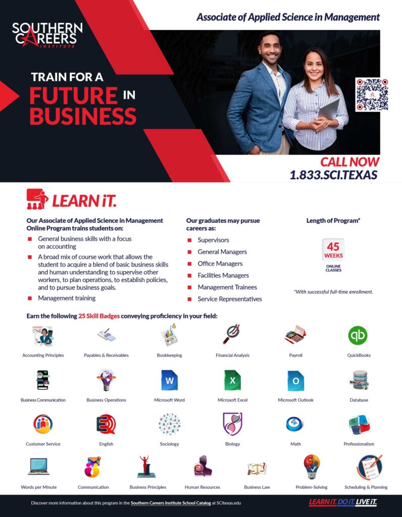 Associate of Applied Science In Management Slick - SCI