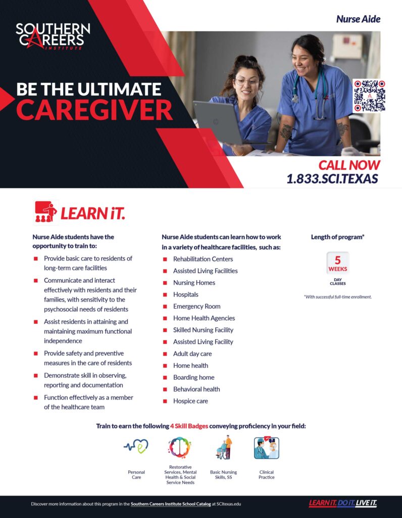 Nurse Aide Slick - SCI